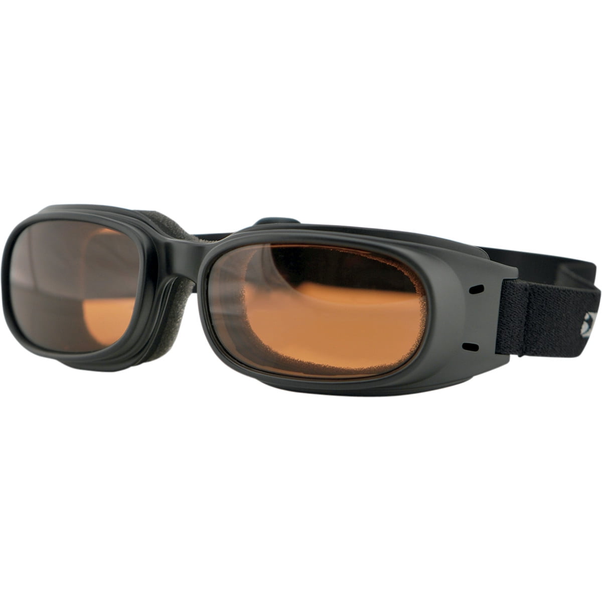 Bobster Piston Motorcycle Goggles Black w/Amber Lens - Walmart Business ...