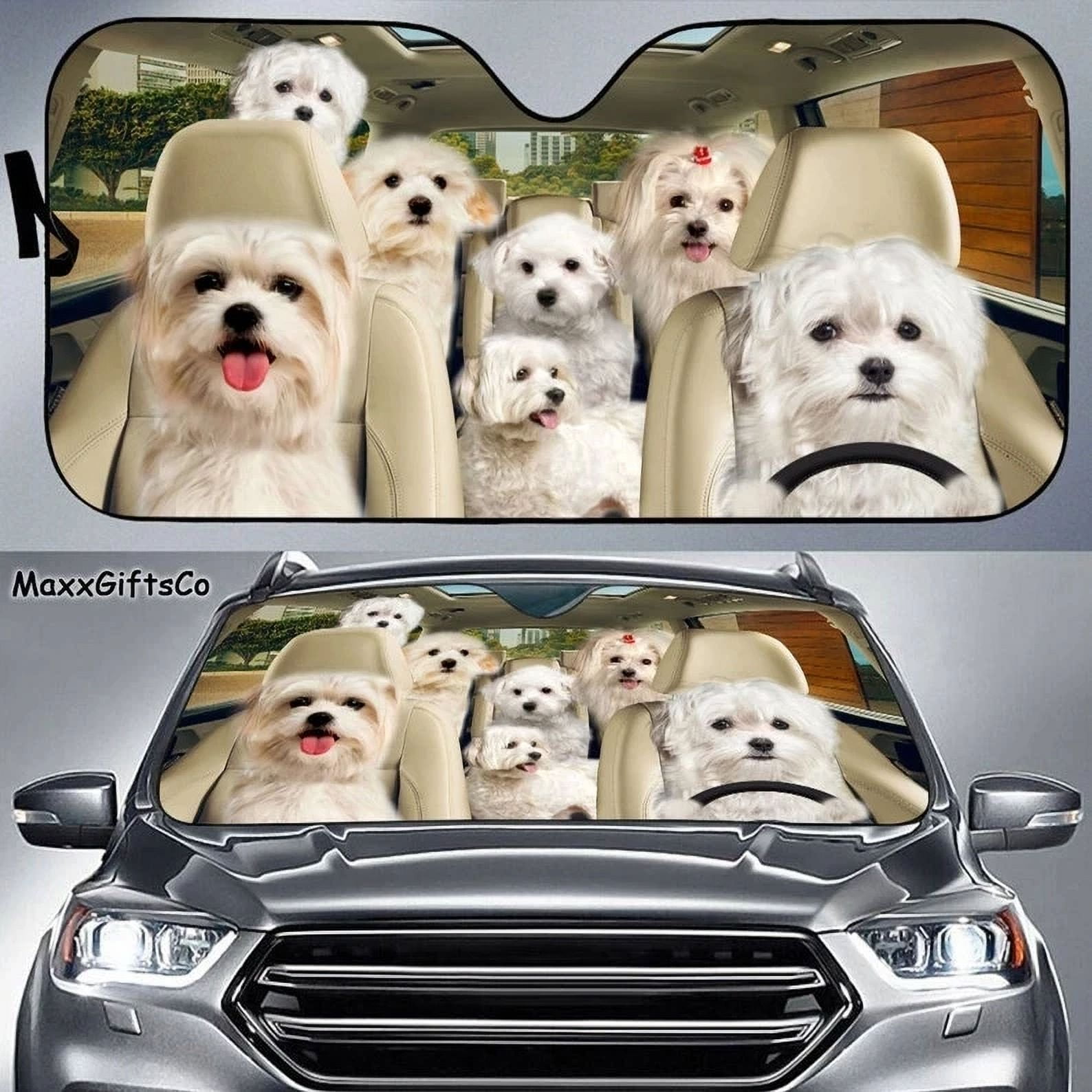 Bobtail Car Sunshade Bobtail Car ration Bobtail Windshield Dog Lovers ...