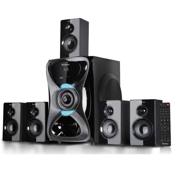 Bobtot Surround Sound Systems Wireless Rear Satellite Speakers - 1000W ...