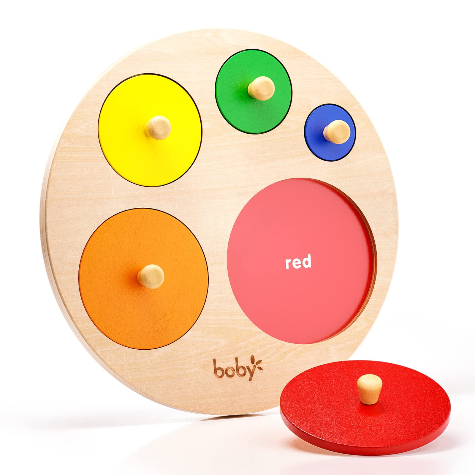 Boby Montessori Multiple Circle AIF4 Puzzle Board, Knob Wooden Puzzle ...