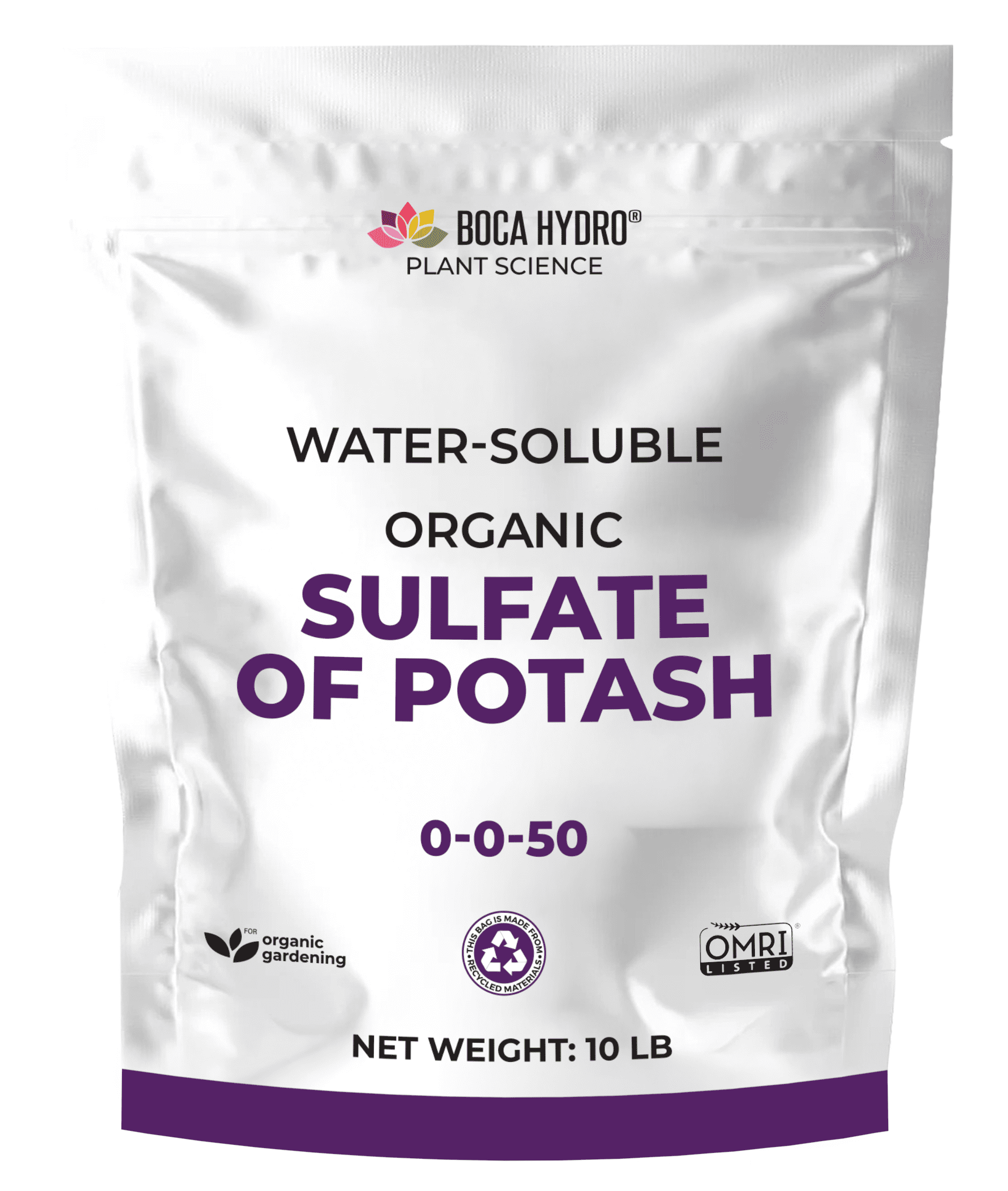 Boca Hydro Sulfate of Potash 0-0-50 – High-Purity, Water-Soluble ...