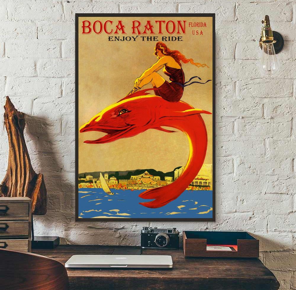 Boca Raton Florida enjoy the ride poster 11 x 17 Inch Poster - Walmart.com