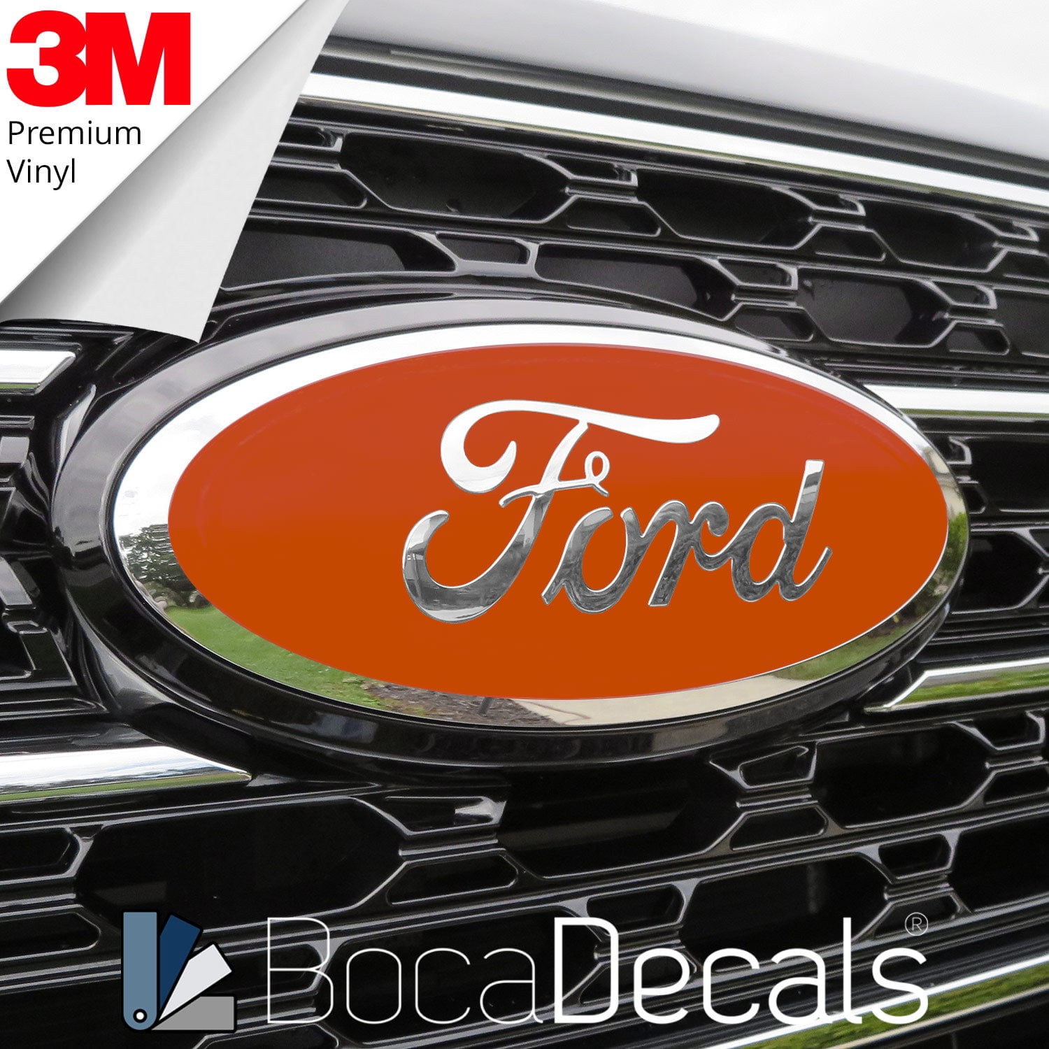 BocaDecals 2015-2023 Ford F150 Emblem Overlay Insert Decals (Set of 2 ...
