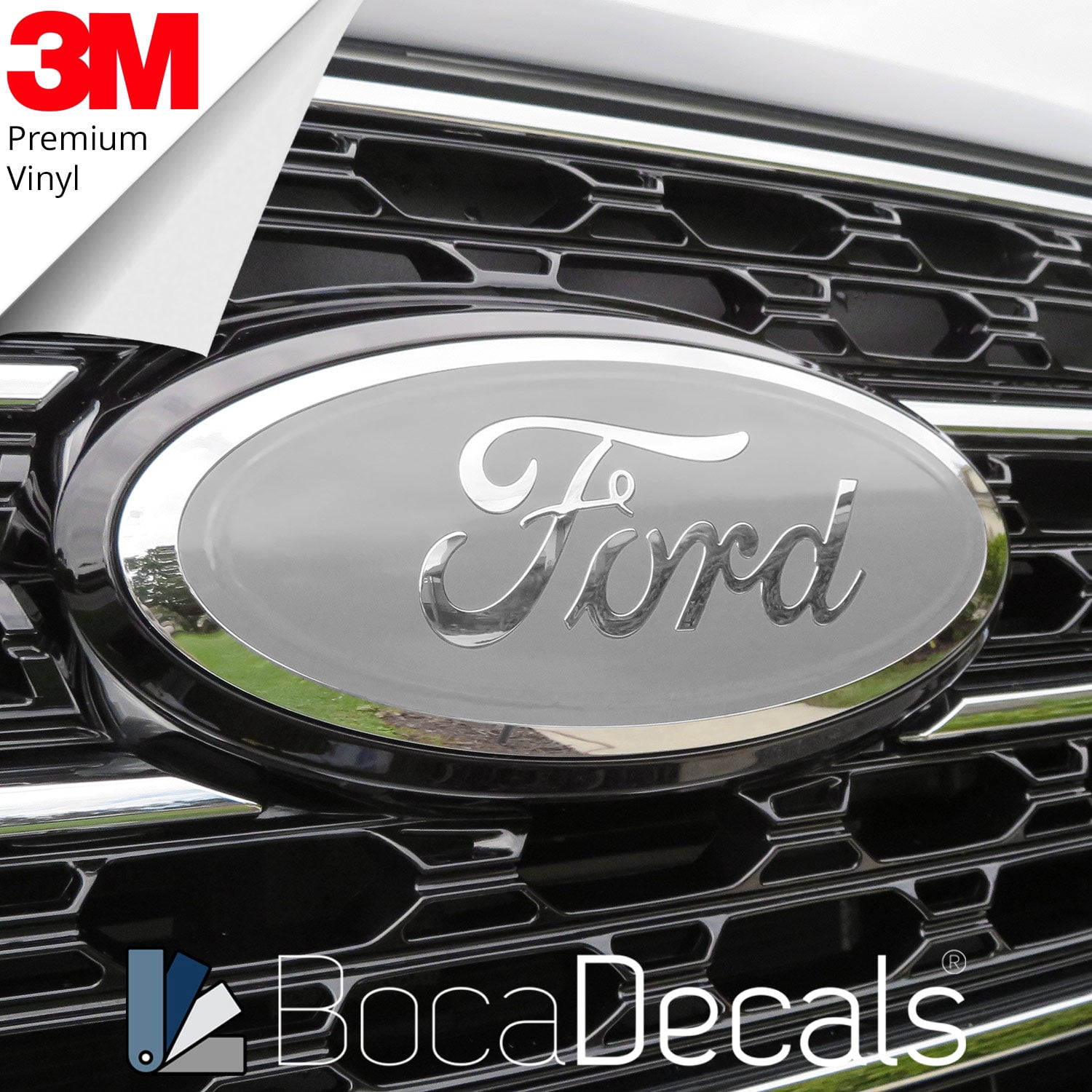 BocaDecals 2015-2023 Ford F150 Emblem Overlay Insert Decals (Set of 2 ...