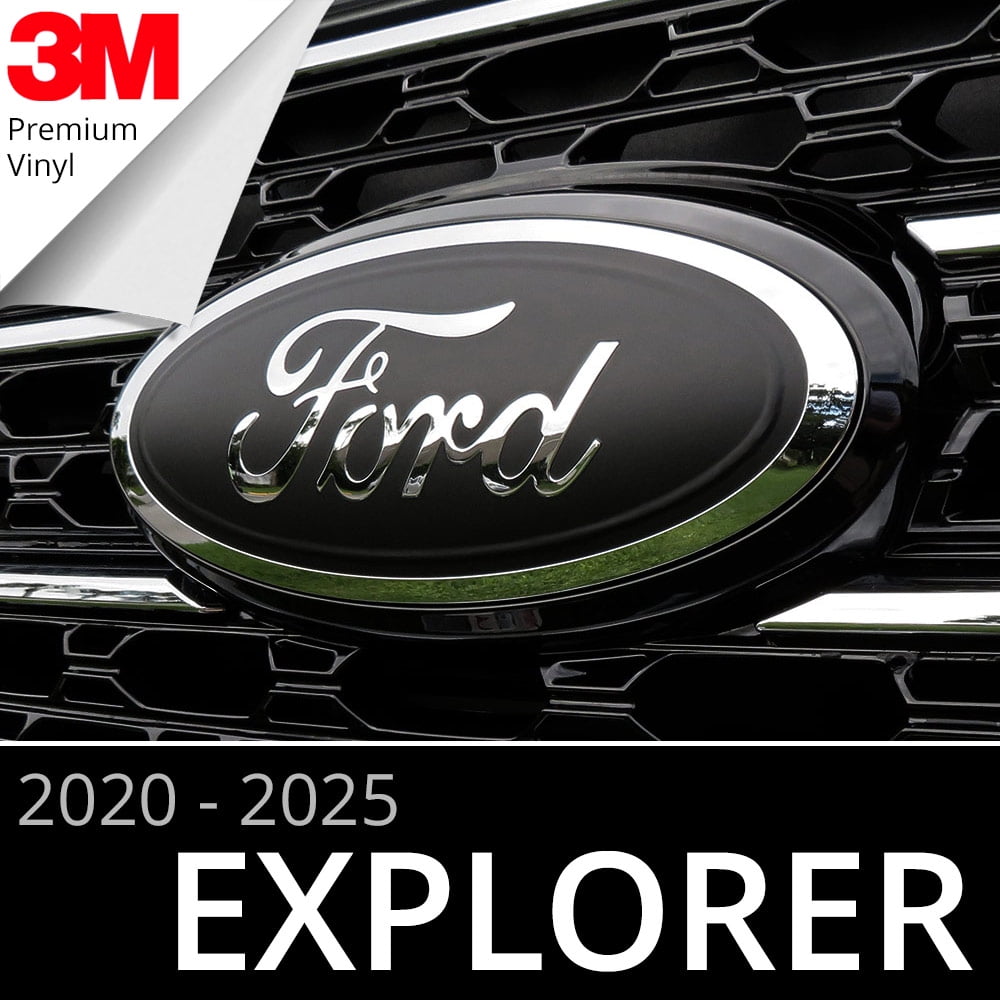 BocaDecals Ford Explorer 2020-2025 Emblem Overlay Decals, Premium Vinyl ...
