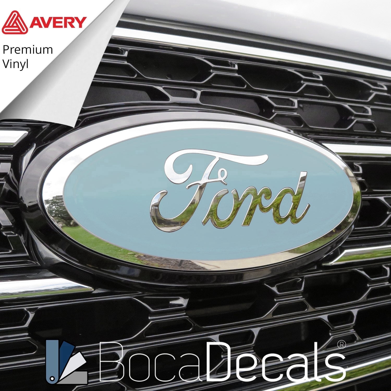 BocaDecals Emblem Insert Decal Sticker Overlays For 2020-2026 Ford ...