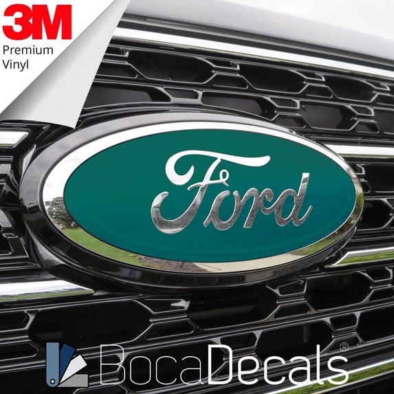 BocaDecals Emblem Overlay Decal Insert For 2019-2023 Ford Edge (Set of ...