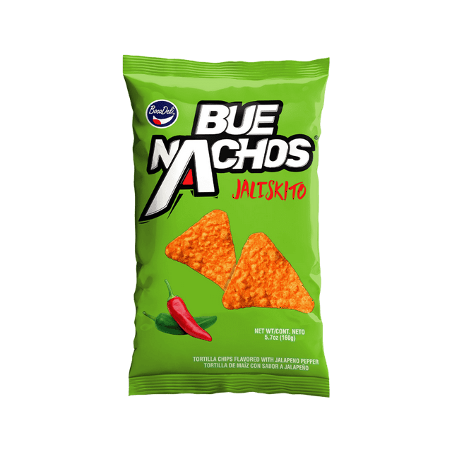 Bocadeli BueNachos Jaliskito, Jalapeño Flavored Tortilla Chips, Snacks ...
