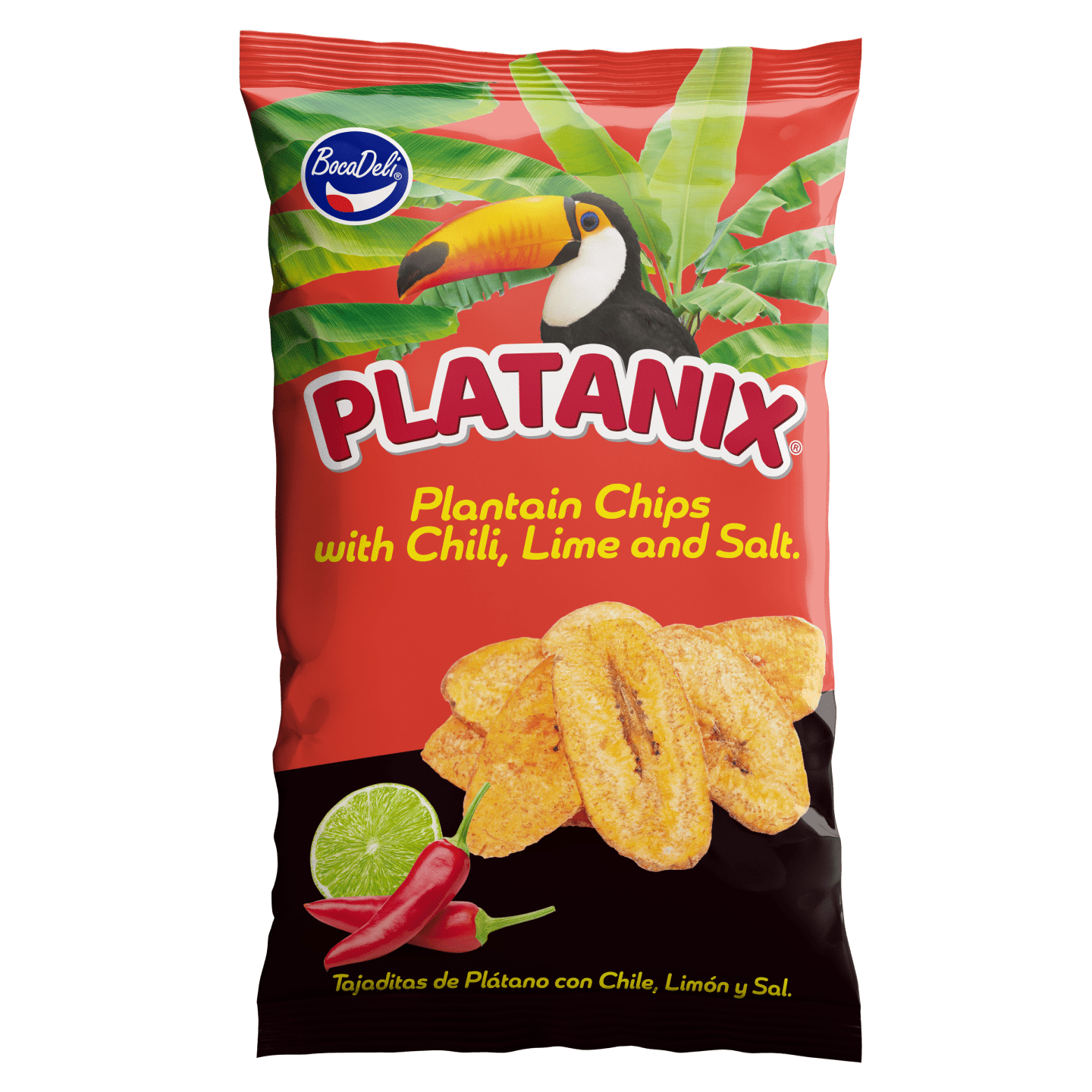 Bocadeli Platanix® HOT, Plantain Chips with Chili Lime and Salt, 5.3 oz ...