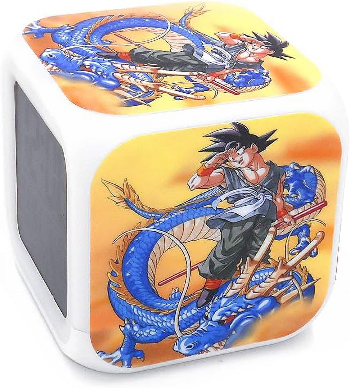 Bocaihua New Dragon Goku Yellow Alarm Clock Desk Clock Digital Alarm ...