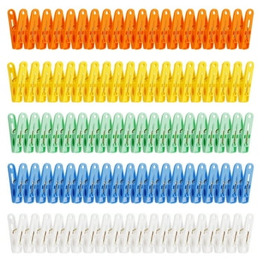 12-Pack Seamless Windproof Clothes Drying Clips Plastic No-Mark Hangers ...