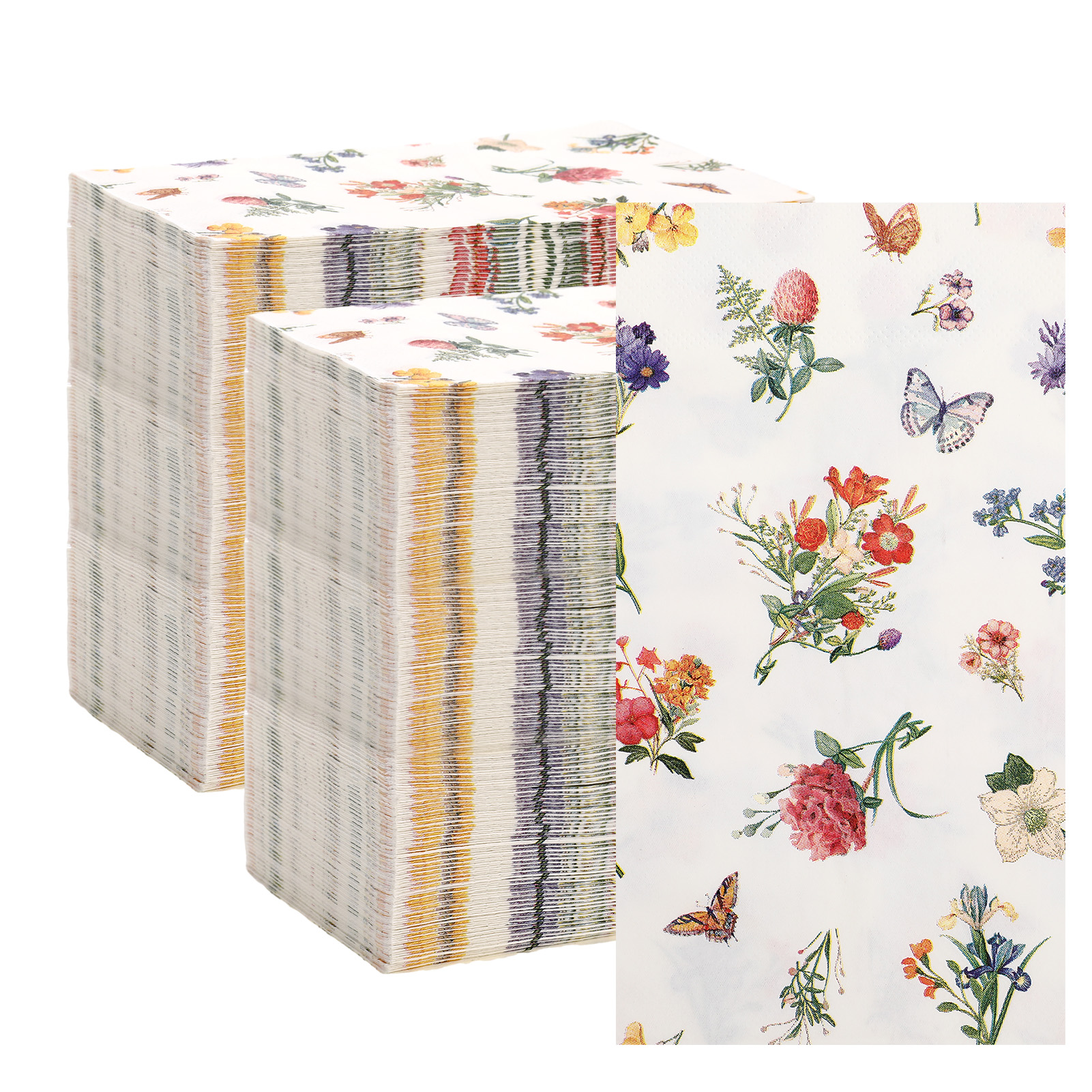 Vintage Floral Printed Paper Napkins Serviettes Luncheon Napkins ...