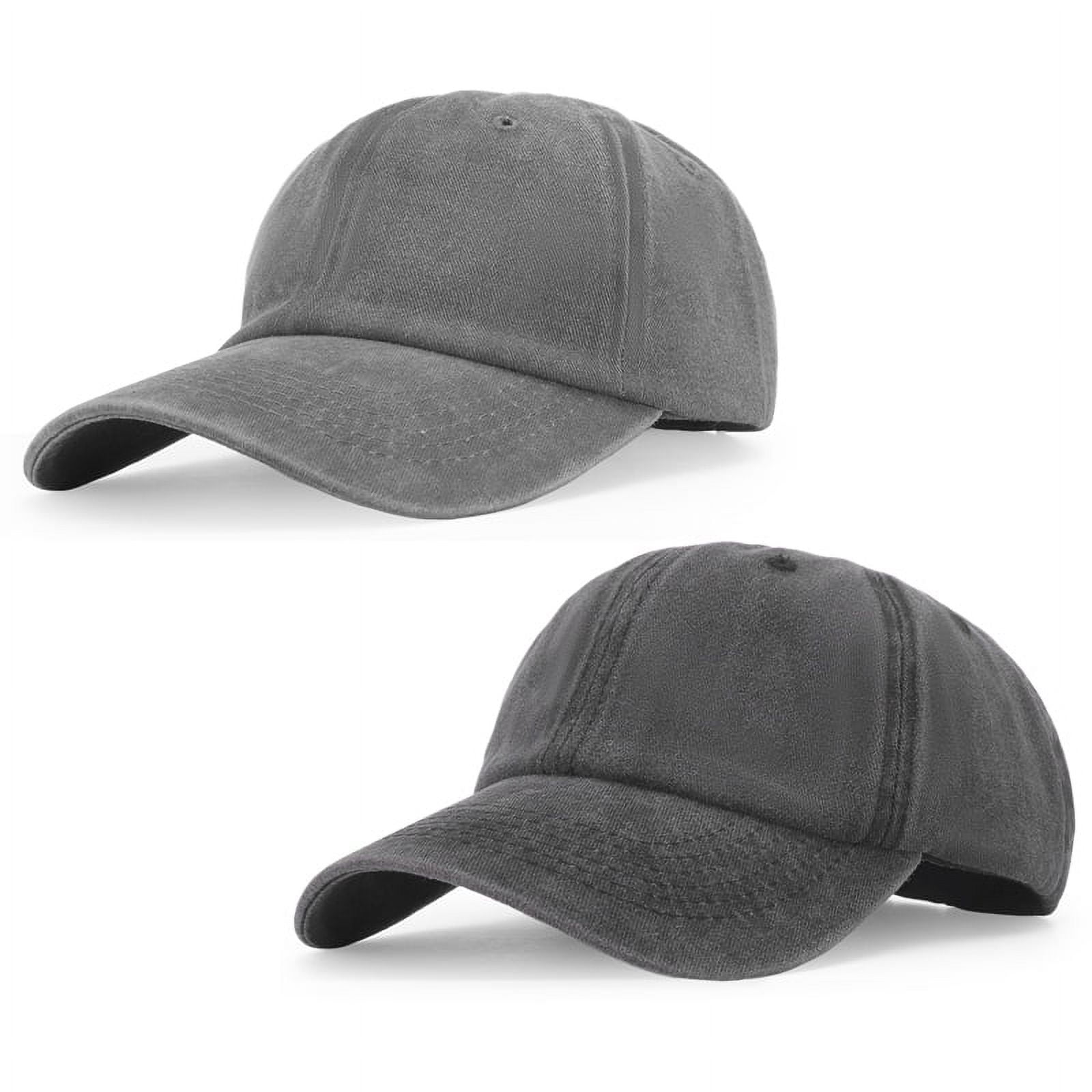 Bocaoying 2 Pack Distressed Adjustable Lightweight Baseball Cap, Cotton ...