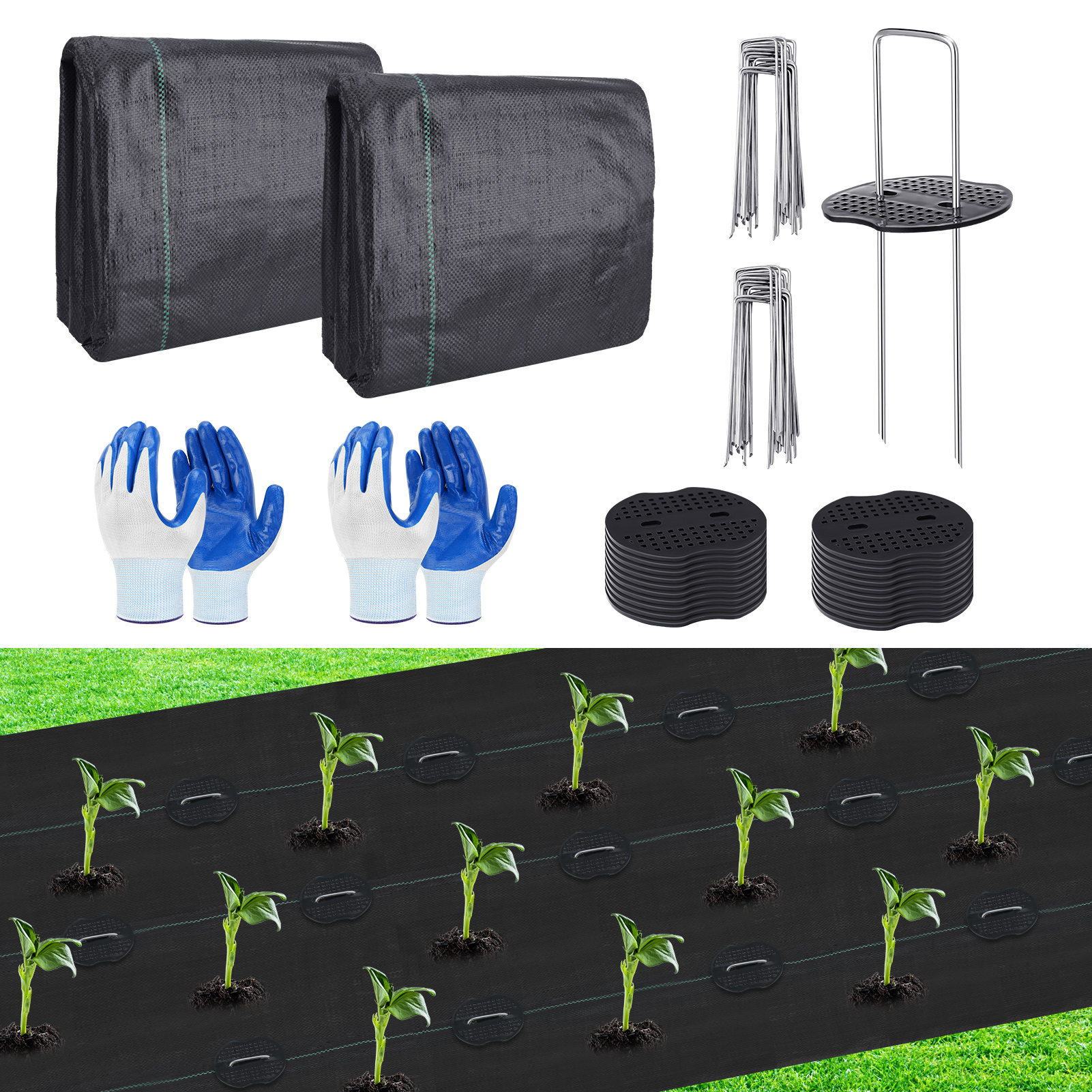 WSYW 6ft*500ft Weed Barrier Landscape Fabric, 3.5oz Ground Cover Weed ...