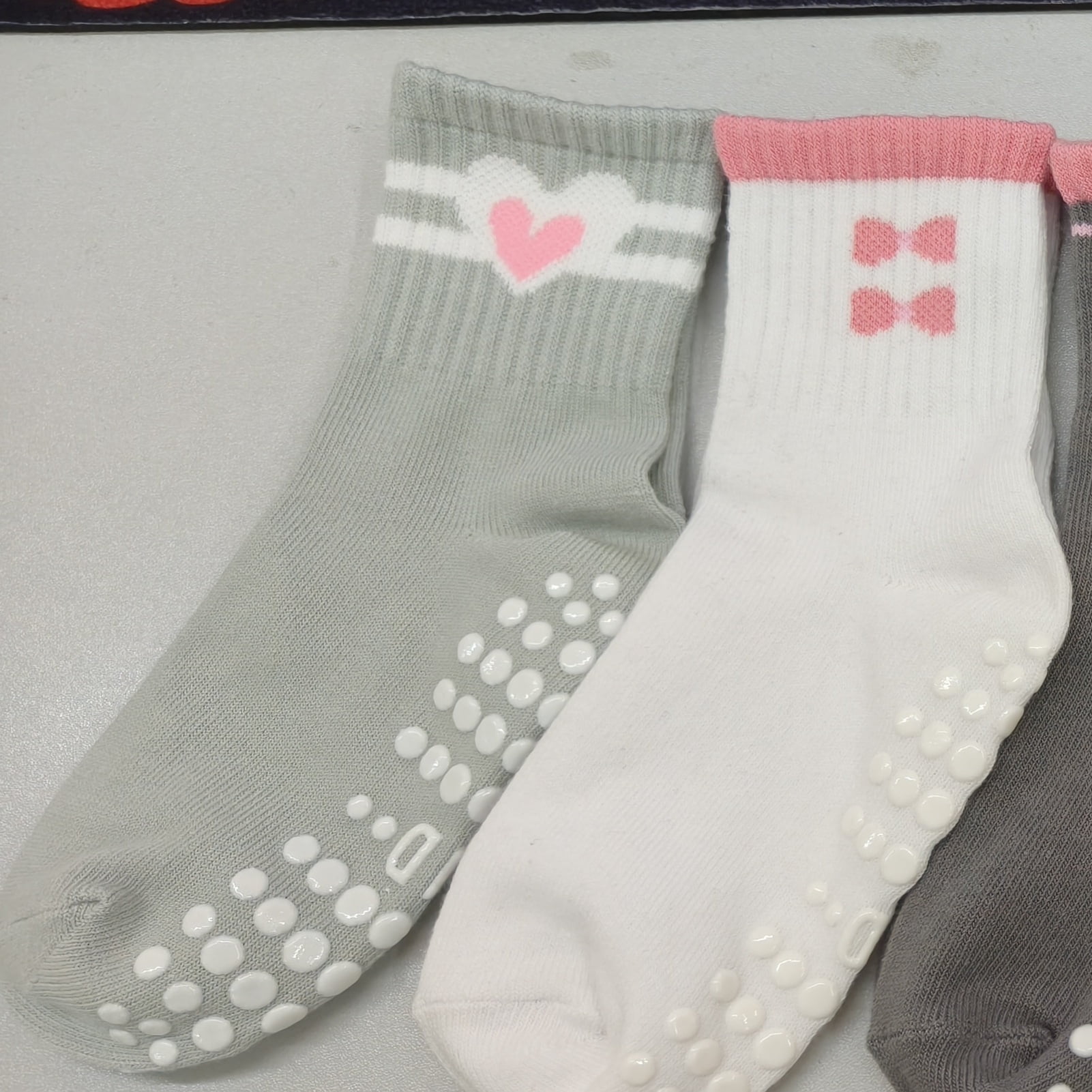 Bocaoying 6 Pack Toddler Grip Socks for Girls, Non Slip Baby Girl Sock ...