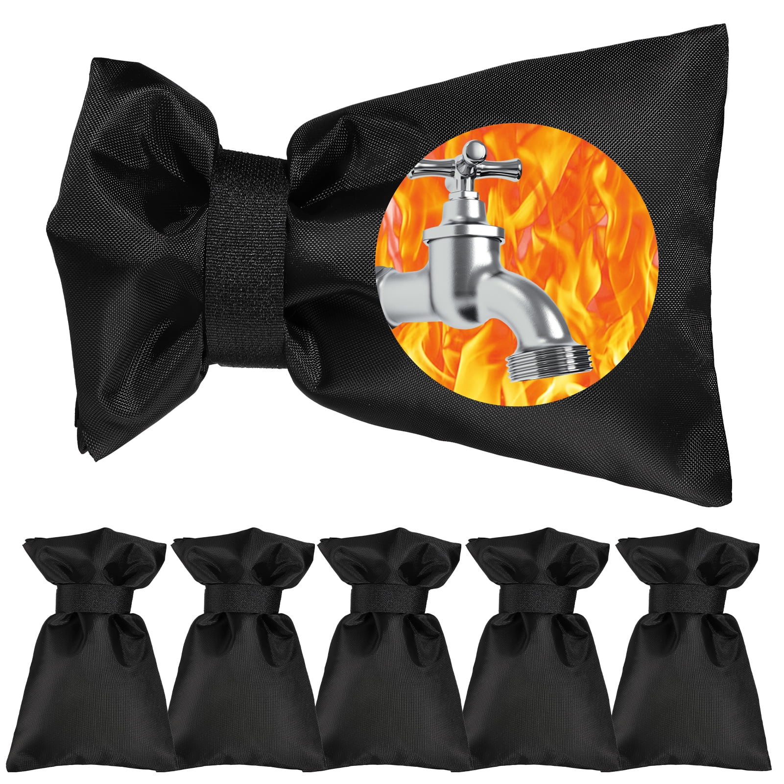 Bocaoying 6 Pcs Insulated Outdoor Faucet Cover, Waterproof, Cold ...