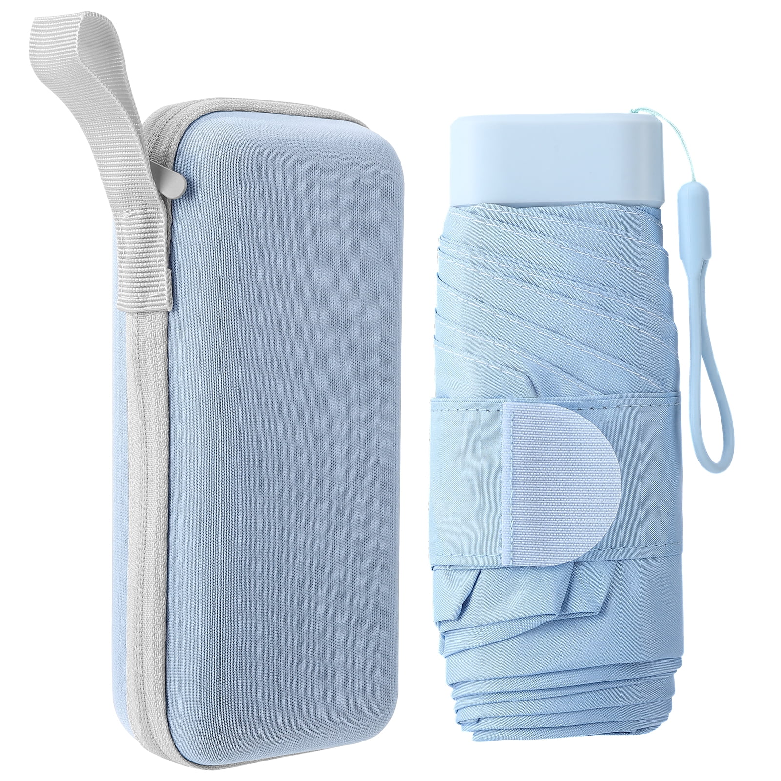 Bocaoying Mini Folding Umbrella with Case, Lightweight Portable ...