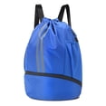 Bocaoying 3-Compartment Sports Drawstring Backpack, Water-Resistant Gym ...