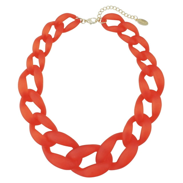 Bocar Bold Acrylic Chain Chunky Collar Necklace for Women, 23inch (NK ...