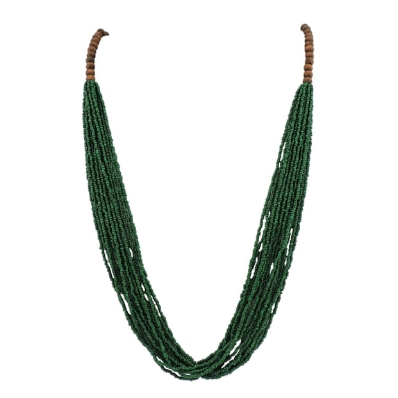 Bocar Long Multi Strand Handmade Beaded Statement Necklace with Gift ...