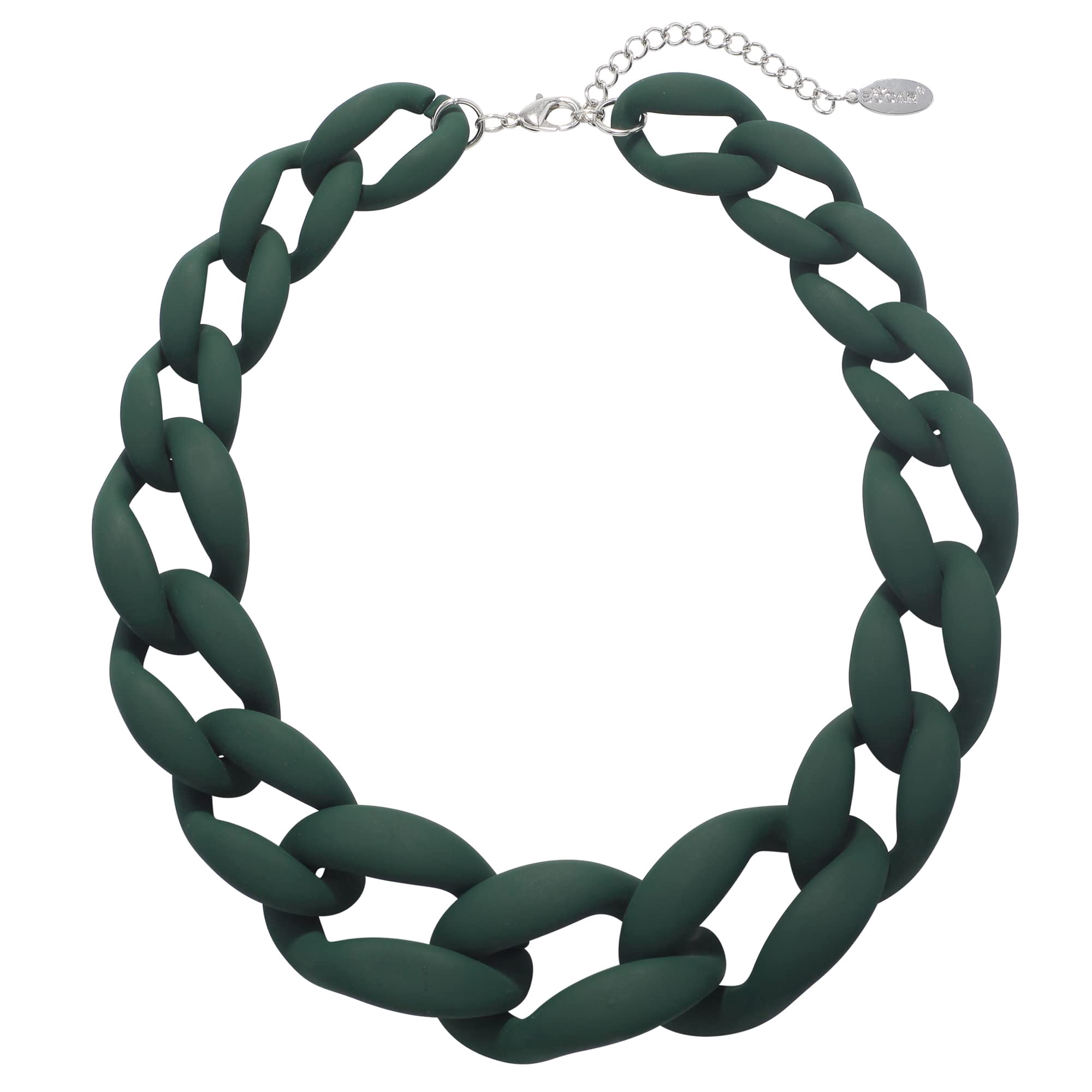 Bocar Statement Chunky Fashion Acrylic Beads Choker Cube Link Chain ...