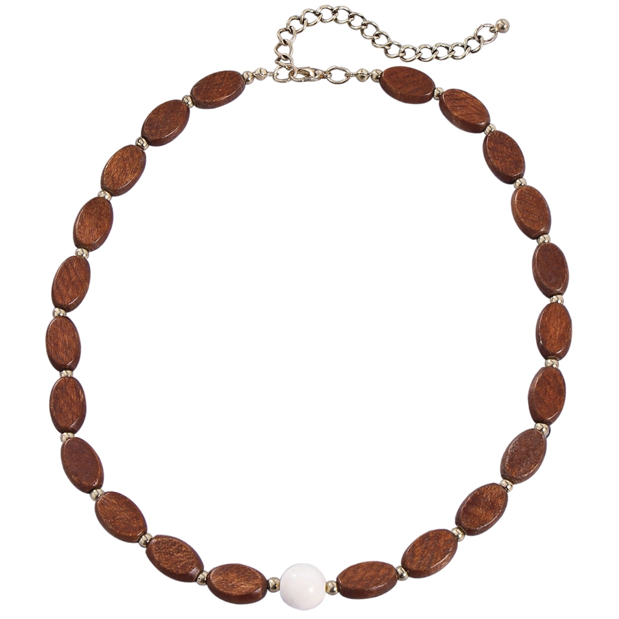 Bocar wood beads Choker Necklace for Women - Walmart.com
