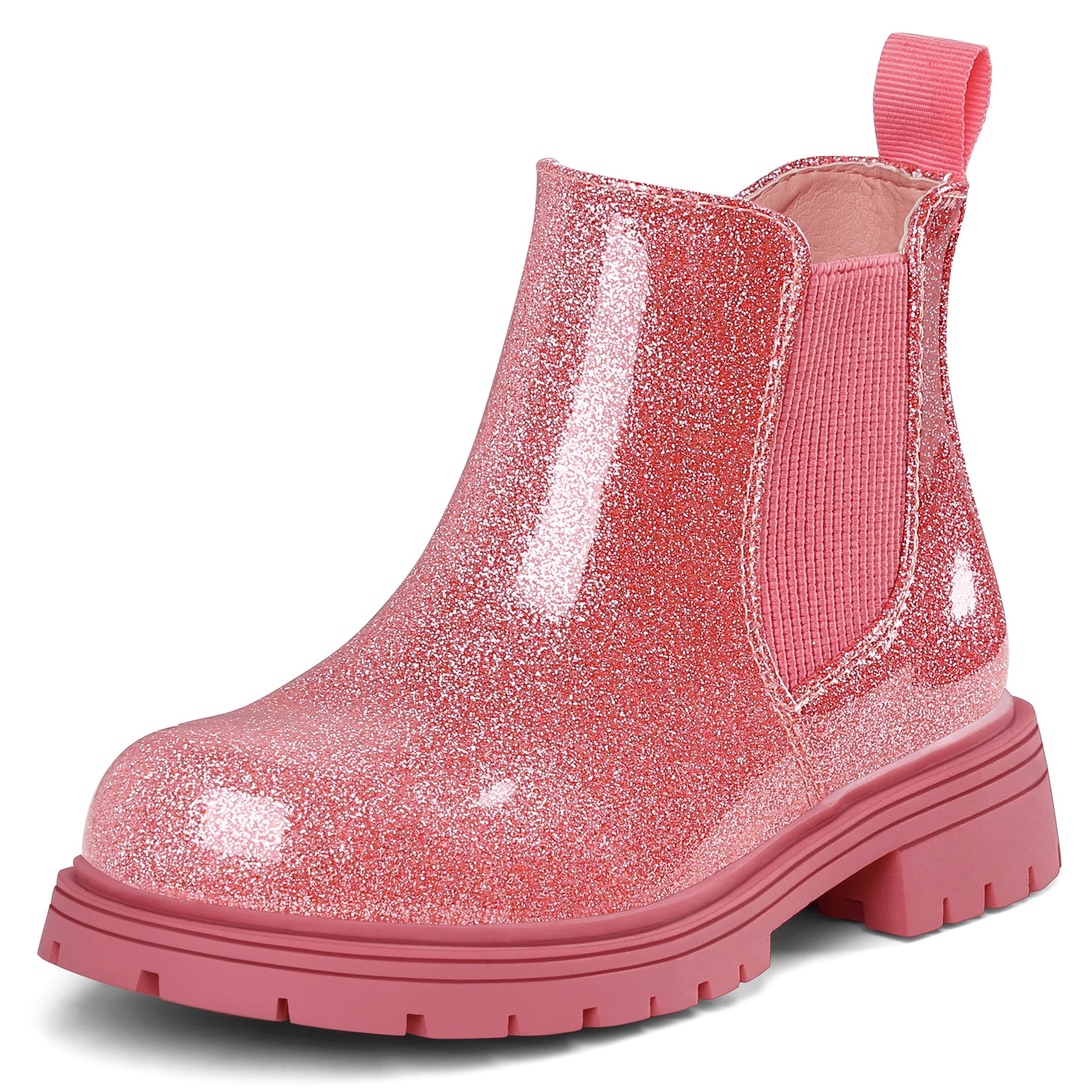 Bocca Girls Glitter Chelsea Boots Black Ankle Booties With Zipper 3M ...