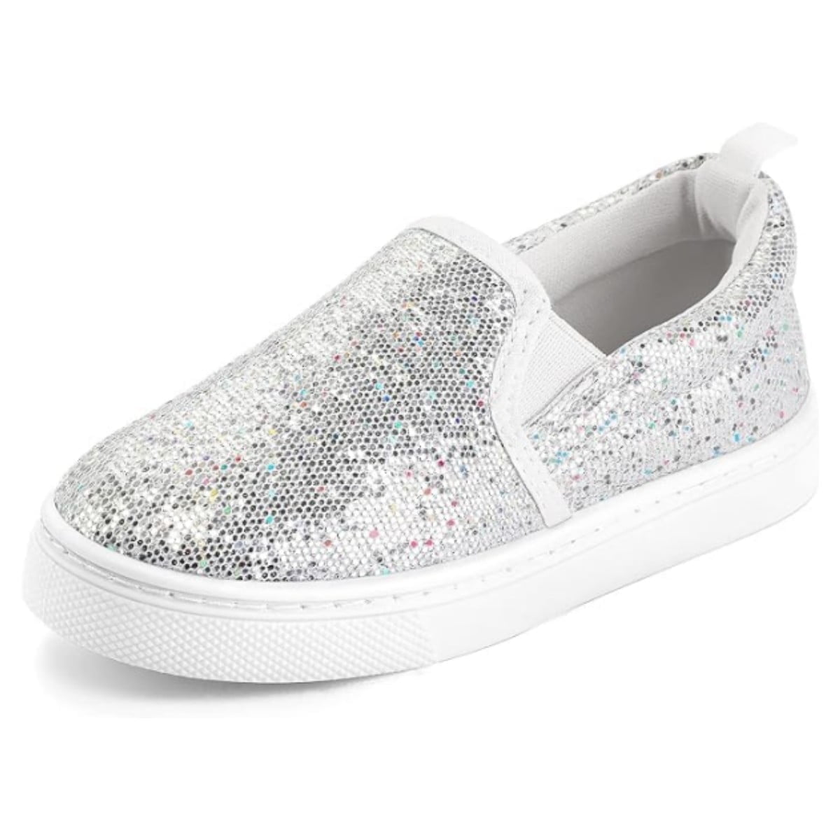 Bocca Kid's Slip on Sneakers Grey Girls Canvas Walking Shoes Size 9 ...