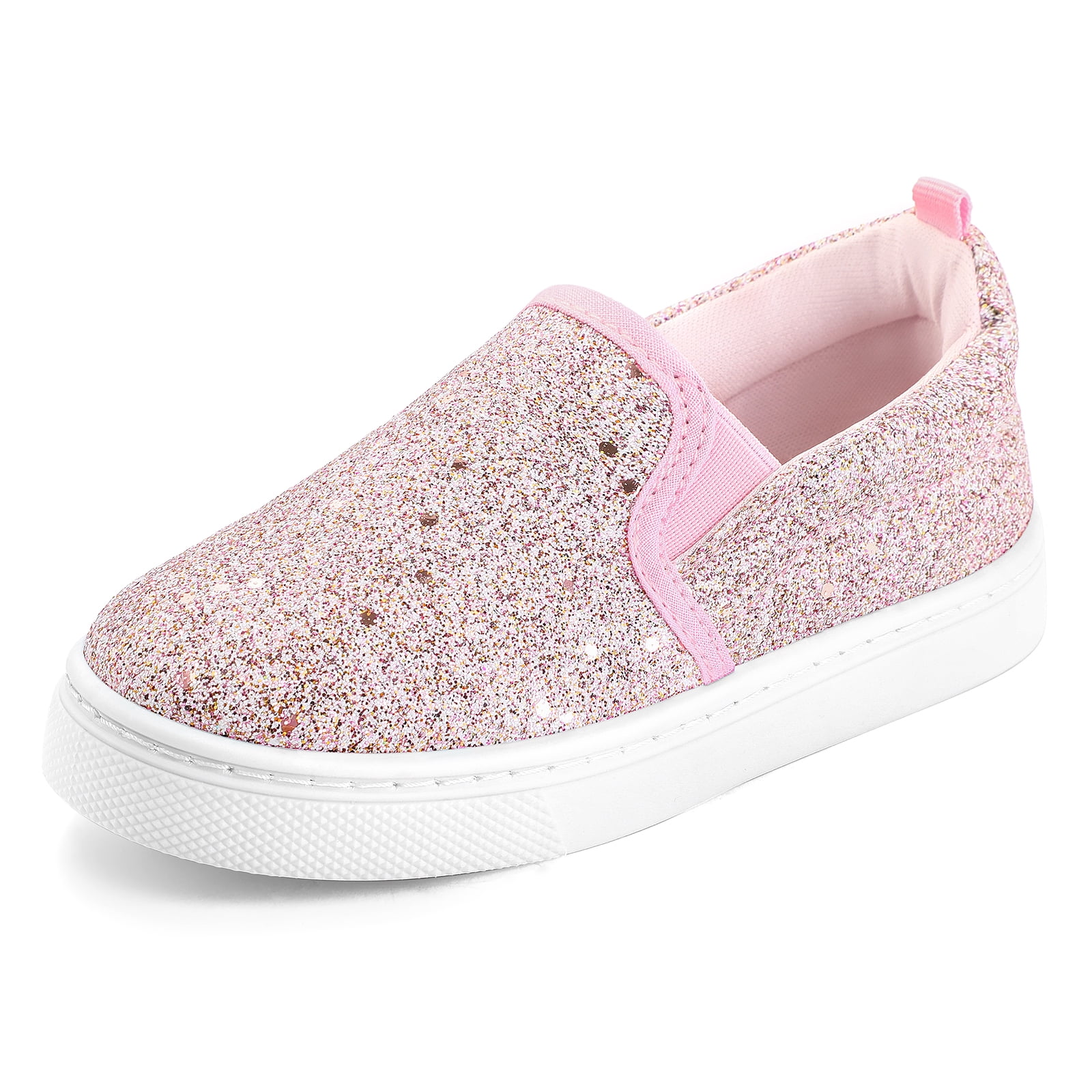 Bocca Kid's Slip on Sneakers Pink Girls Canvas Walking Shoes Size 12 ...