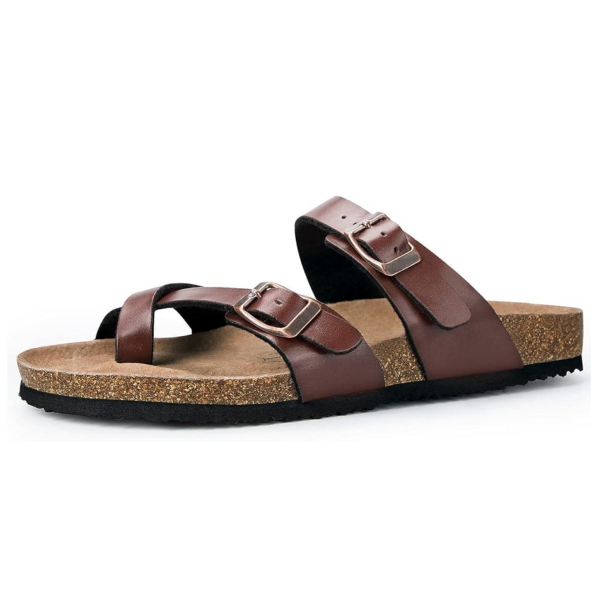 Bocca Women Adjustable Slide Sandals Brown-new Summer Flip-Flops Ring ...