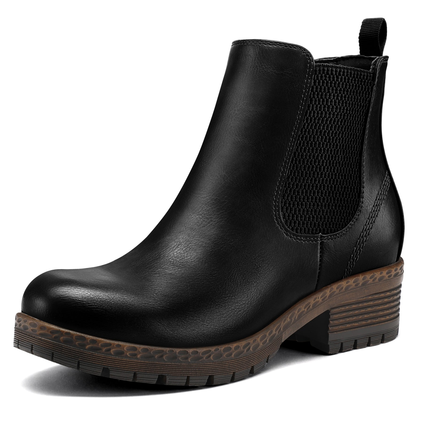 Bocca Women's Black Chelsea Boots Chunky Heel Ankle Booties Size 6 ...