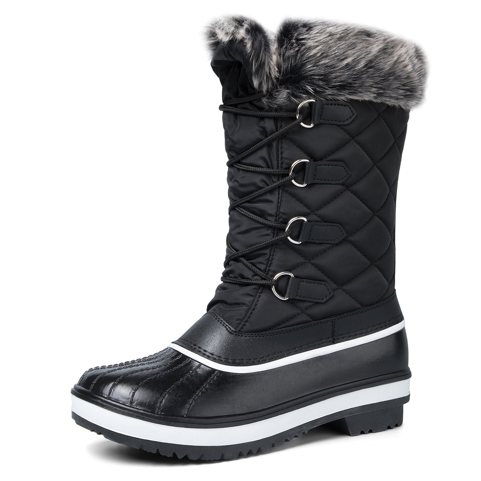 Bocca Women's Waterproof Snow Boots R-Black Warm Winter Insulated Boots ...