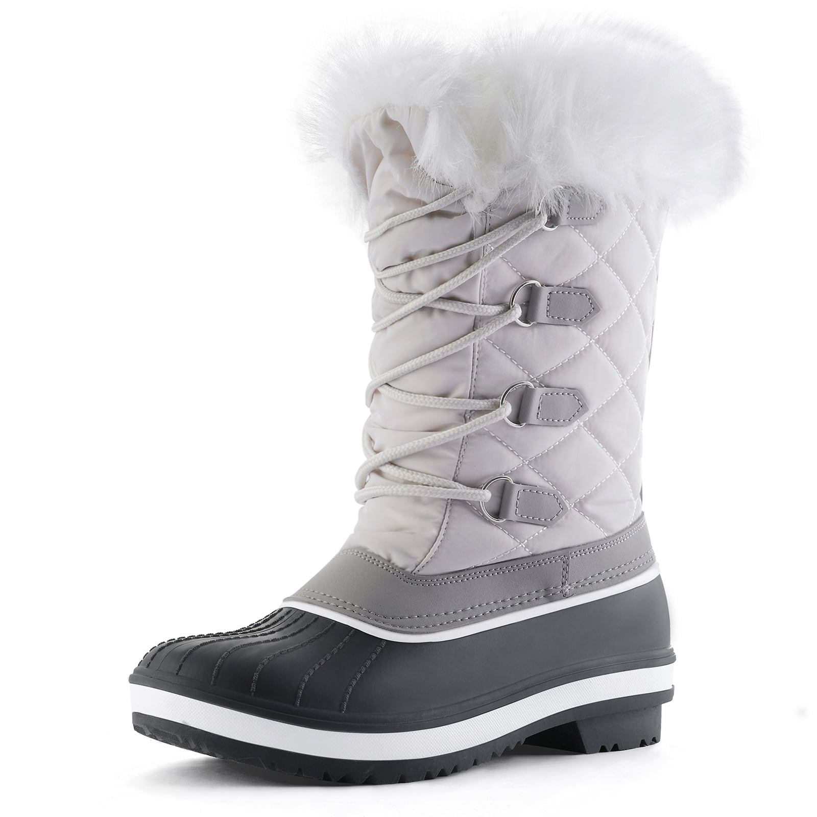 Bocca Women's Waterproof Snow Boots White Warm Winter Insulated Boots ...