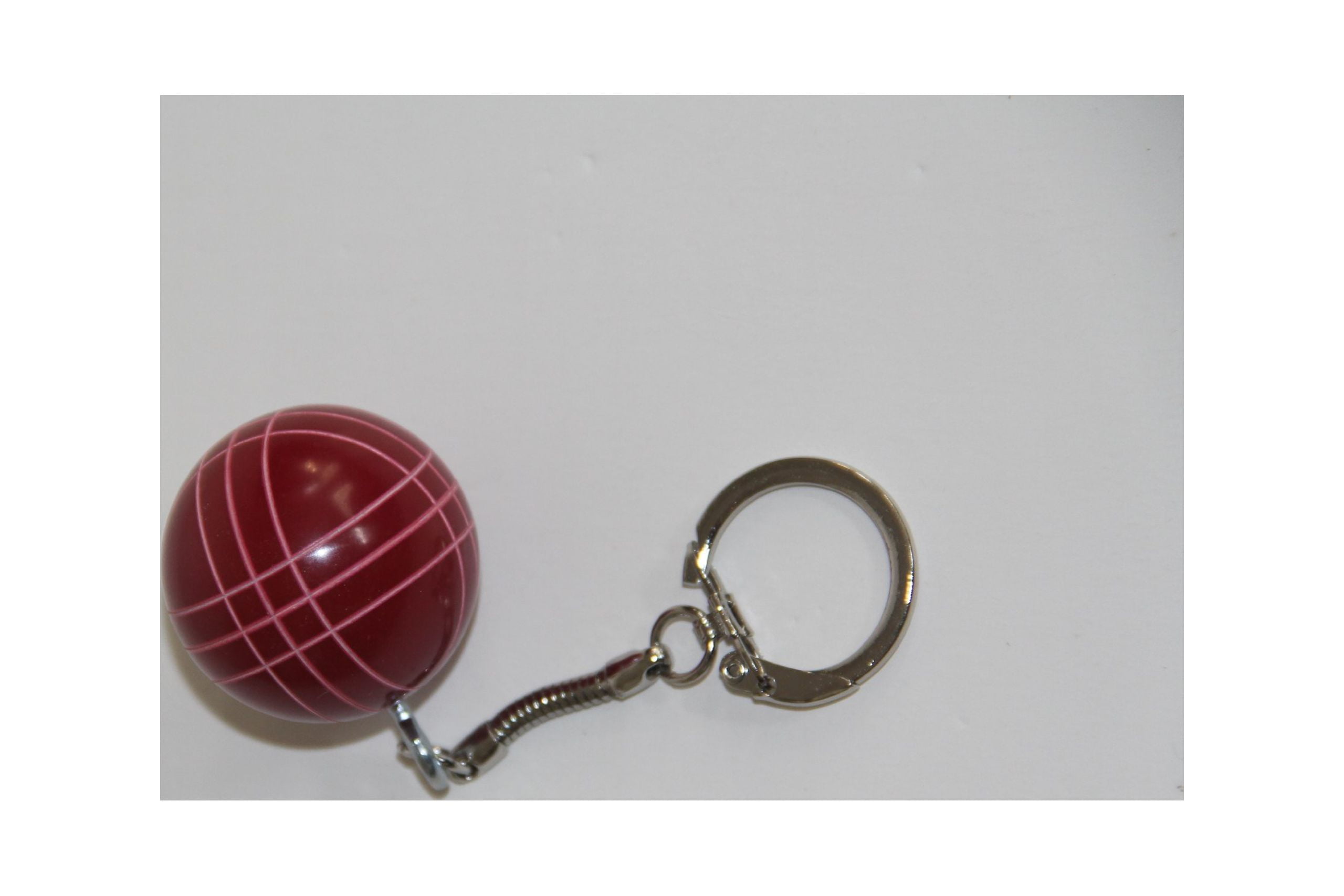 Bocce Ball Keychain - Single red - Walmart.com