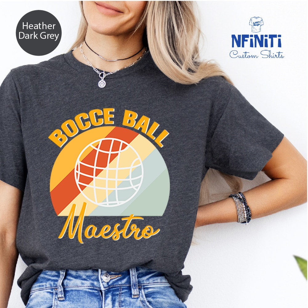 Bocce Ball Maestro Tshirt, Bocce Ball Player Inspirational Shirt, Bocce ...