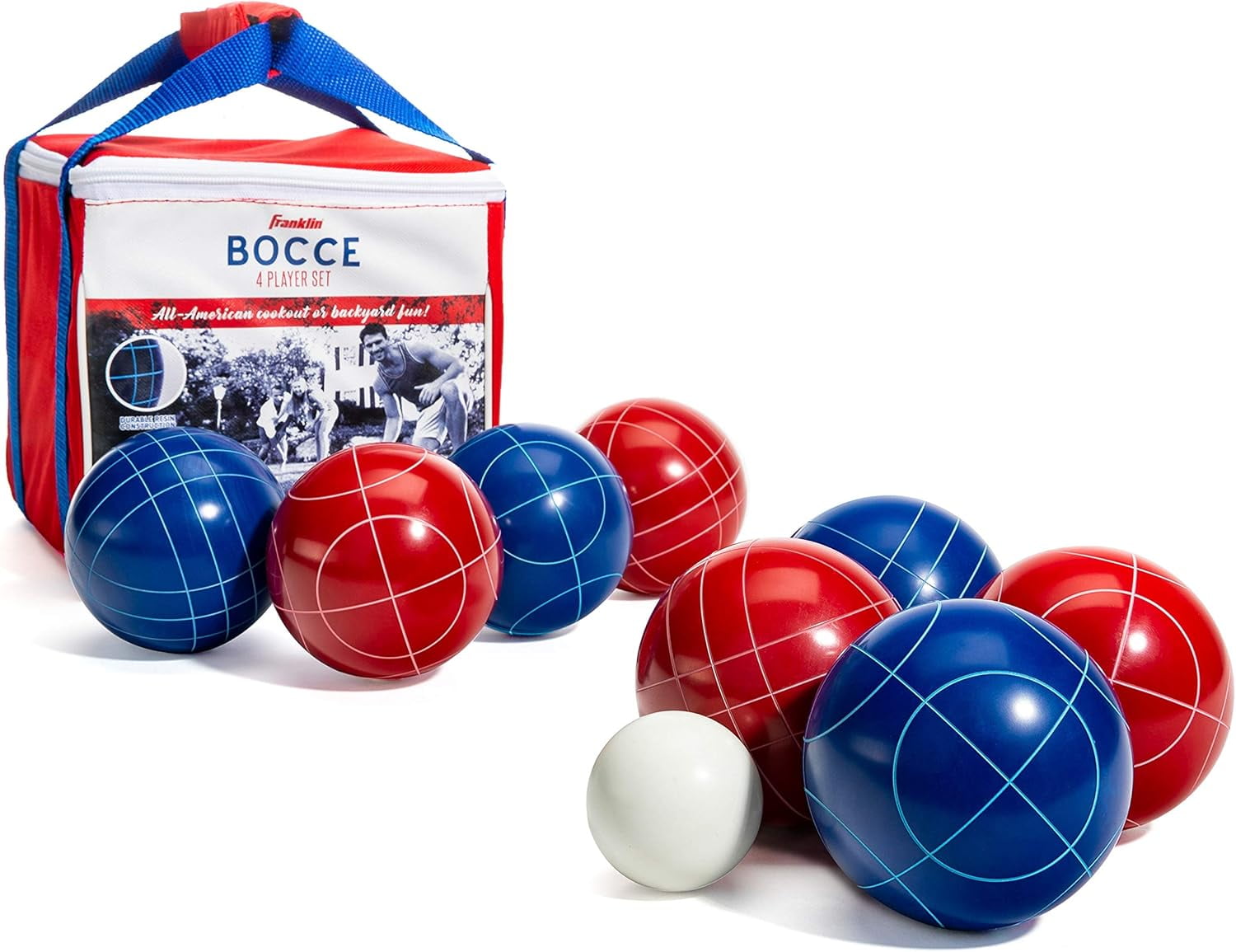 Bocce Ball Set — 8 All Weather Bocce Balls and 1 Pallino — Beach ...