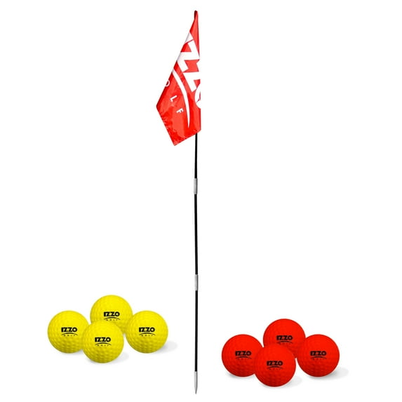 IZZO Golf Bocce Golf Chipping Training Game Set, includes 6 foam balls ...
