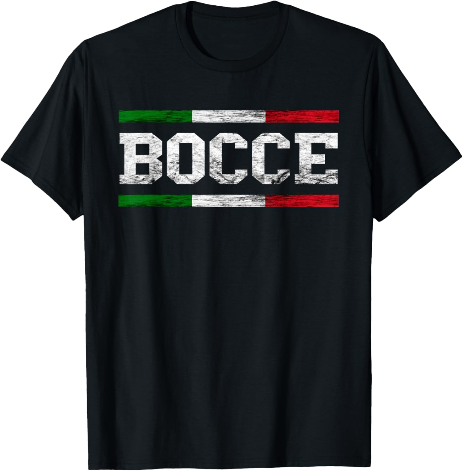 Bocce Italy Flag Pallino Petanque Italian Pride Boccia Team T-Shirt ...