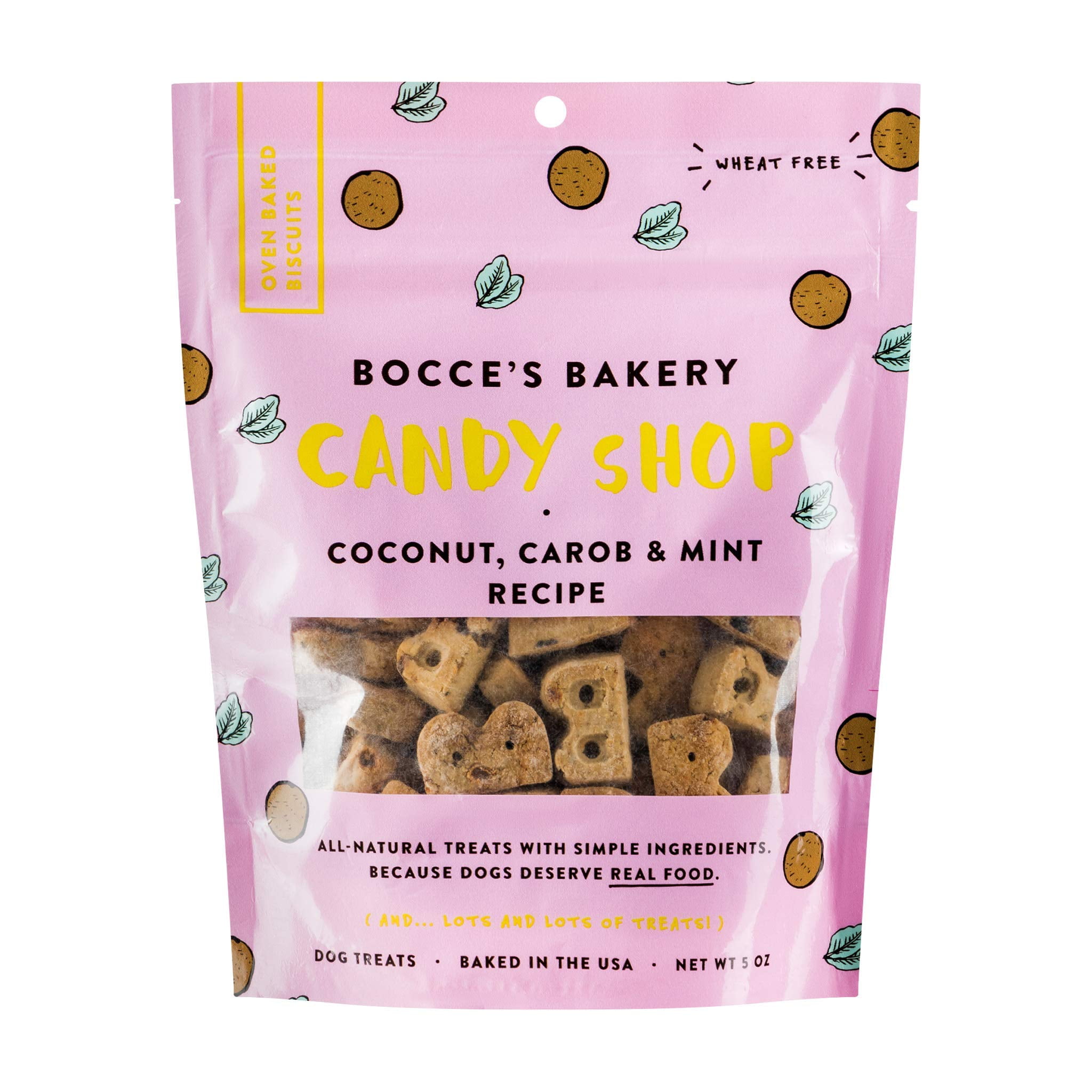 Bocce's Bakery All-Natural, Candy SAF21 Shop Dog Treats, Wheat-Free ...