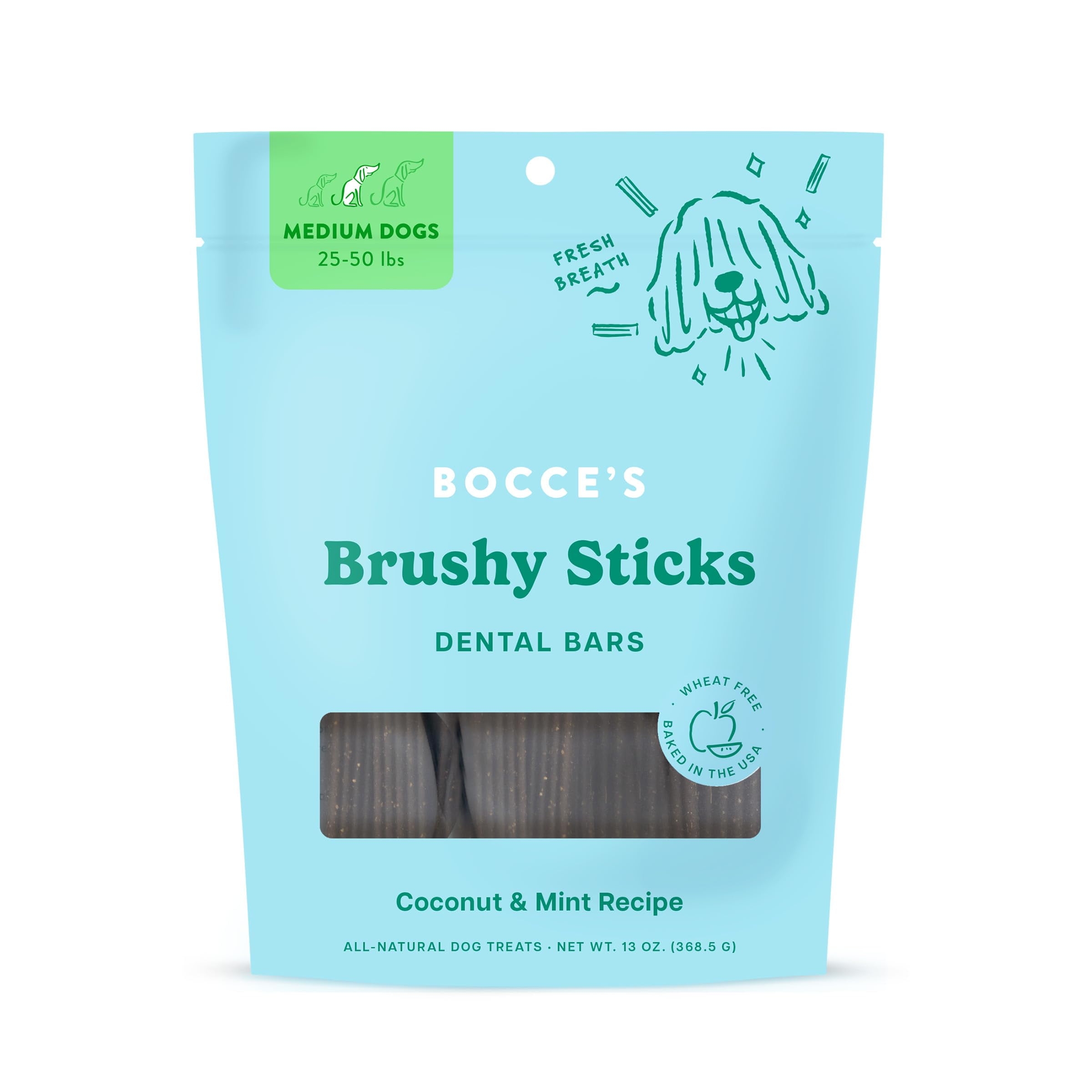 Bocce's Bakery Dailies Brushy Sticks to Support Oral Health & Fresh ...