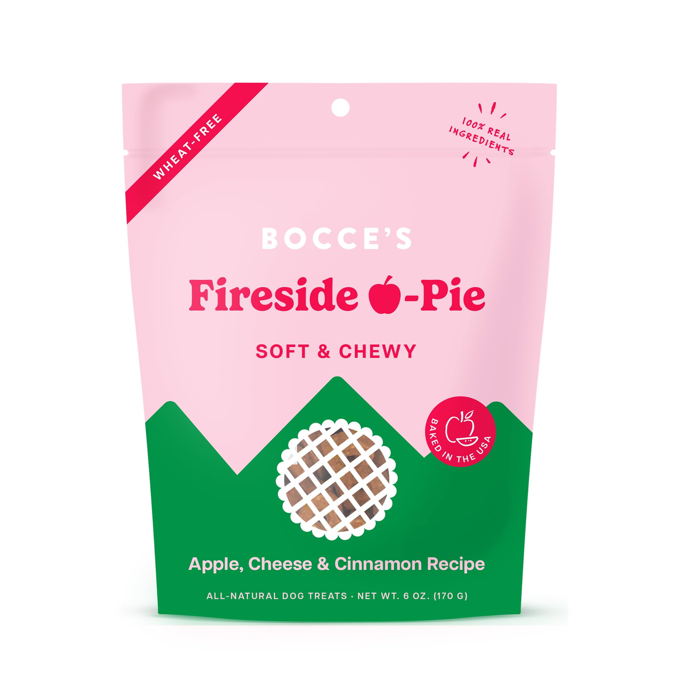 Bocce's Bakery Fireside Apple Pie Treats for Dogs, Wheat-Free Everyday ...