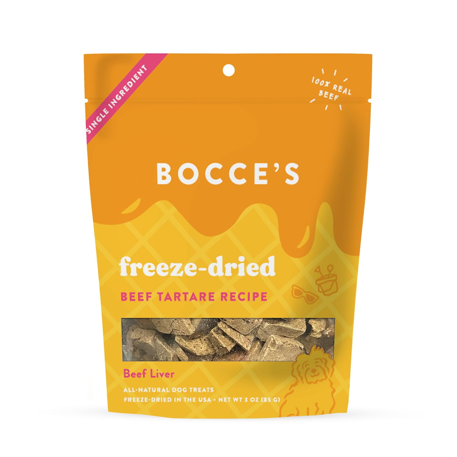Bocce's Bakery Freeze Dried Beef Tartare AD01 Treats for Dogs - All ...
