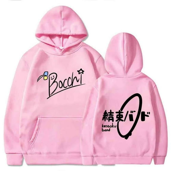 Bocchi The Rock Anime Hitori Gotoh Merch Hoodie Pullover Tracksuit Long ...