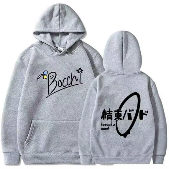 Bocchi The Rock Anime Hitori Gotoh Merch Hoodie Pullover Tracksuit Long ...