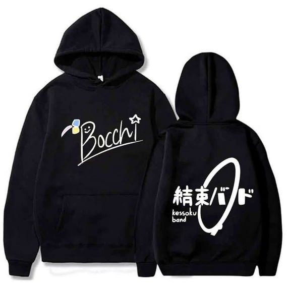 Bocchi The Rock Anime Hitori Gotoh Merch Hoodie Pullover Tracksuit Long ...