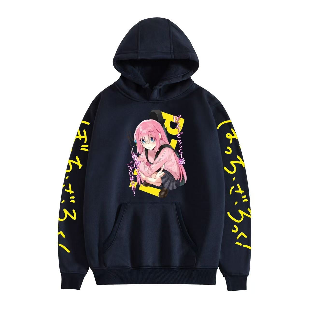 Bocchi The Rock Anime Hitori Gotoh Merch Hoodie Pullover Tracksuit Long ...