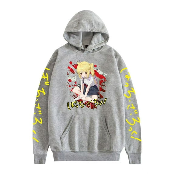 Bocchi The Rock Anime Hitori Gotoh Merch Hoodie Pullover Tracksuit Long ...