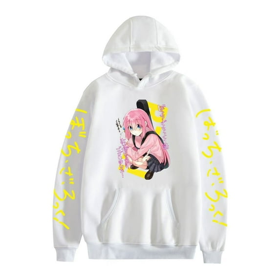 Bocchi The Rock Anime Hitori Gotoh Merch Hoodie Pullover Tracksuit Long ...