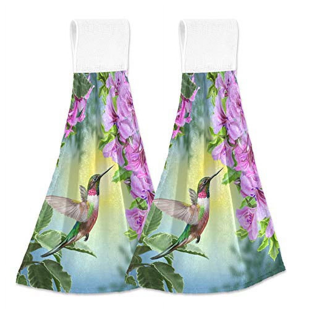 Boccsty Hummingbird Hanging Kitchen Towels 2 Pieces Spring Summer Bird ...
