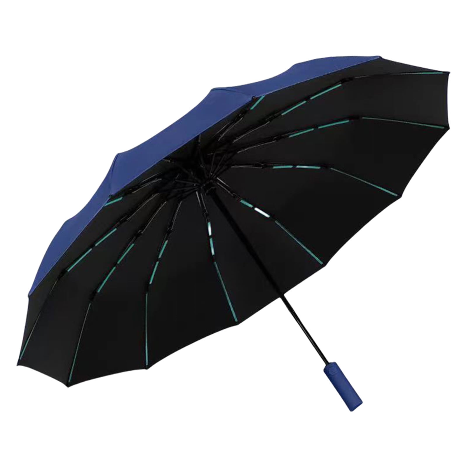 Qholemyo 60 Rib Folding UV Umbrella For Sunny And Rainy Days Fully ...